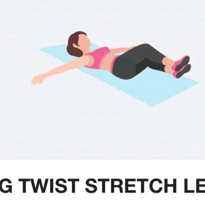 Lying Twist Stretch Right by Oliver Vallecillo - Exercise How-to - Skimble