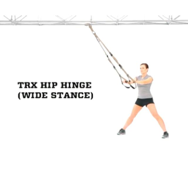 Trx Hip Hinge (Wide Stance) by Alex 🌊. - Exercise How-to - Skimble