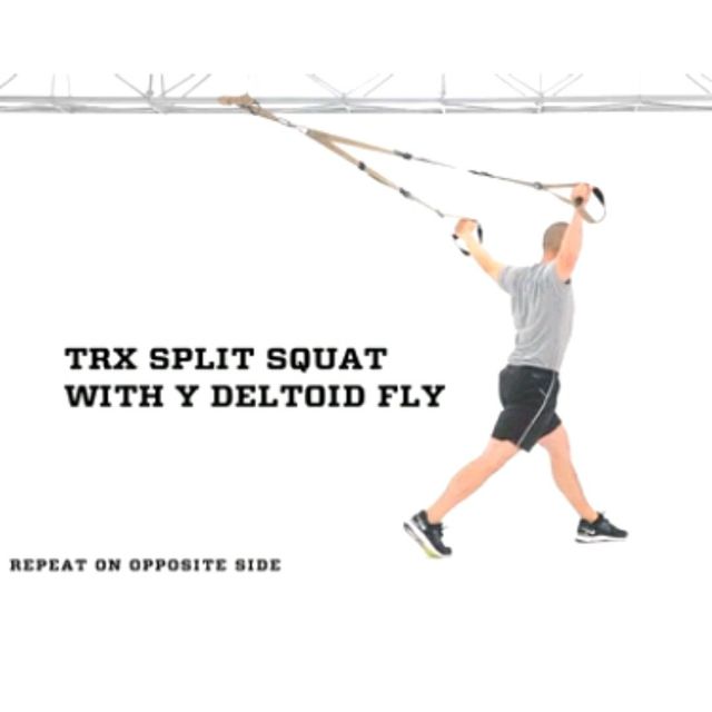 Trx Split Squat W/Y Deltoid Fly by Alex 🌊. - Exercise How-to - Skimble