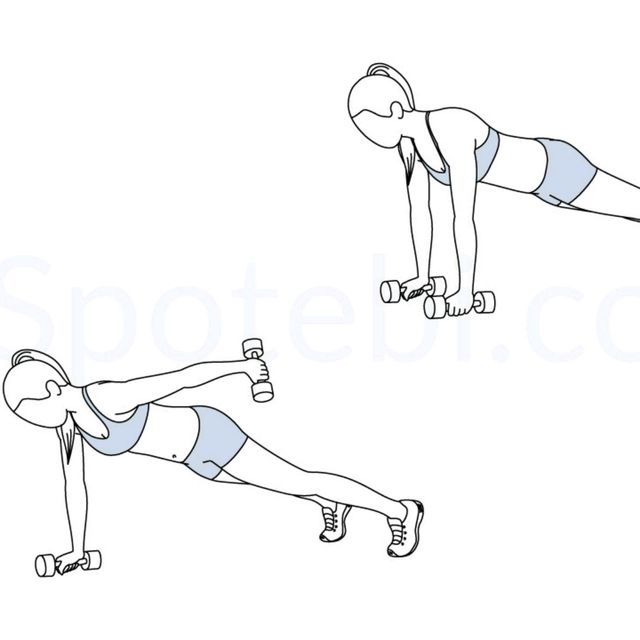 Plank Straight Arm Kickback by Tanya M. - Exercise How-to - Skimble