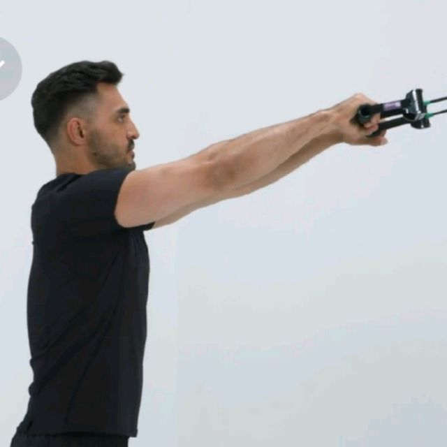 High face pull with Resistance tube by Tanya P - Exercise How-to - Skimble