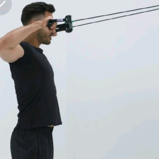 High face pull with Resistance tube by Tanya P - Exercise How-to - Skimble