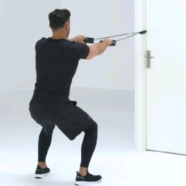 Reverse row with resistance tube by Tanya P - Exercise How-to - Skimble