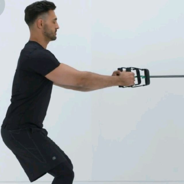 Resistance tube row (right) by Tanya P - Exercise How-to - Skimble