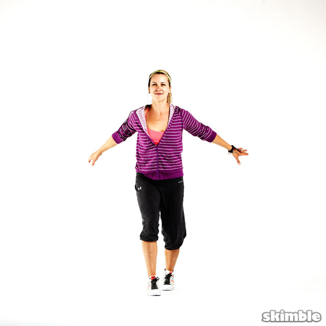 Front Step and Clap - Exercise How-to - Skimble Workout Trainer