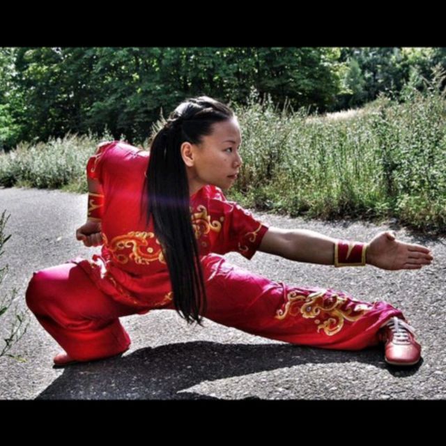 Drop Stance - Fú Hǔ Bù（伏虎步) by Bernadette C. - Exercise How-to - Skimble