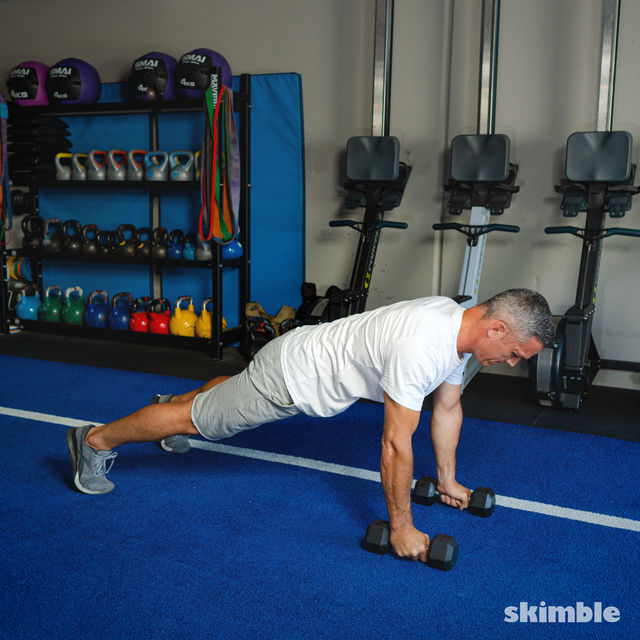 Push-Ups with Lateral Raise - Exercise How-to - Skimble