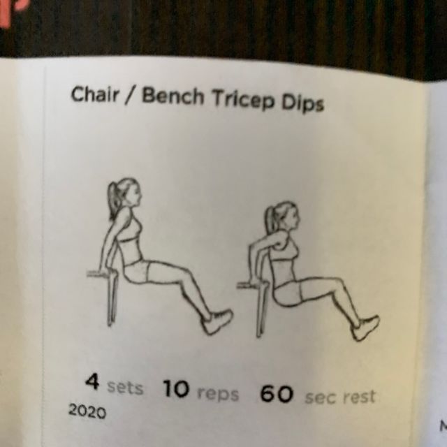 Bench Triceps Dips by Laurence B. - Comment faire de l'exercice - Skimble