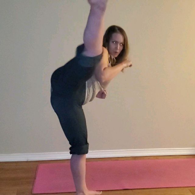 Side Push + High Kick by Bernadette C. - Exercise How-to - Skimble