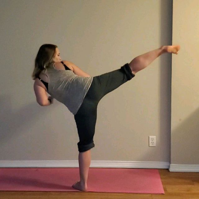 Side Push + High Kick by Bernadette C. - Exercise How-to - Skimble