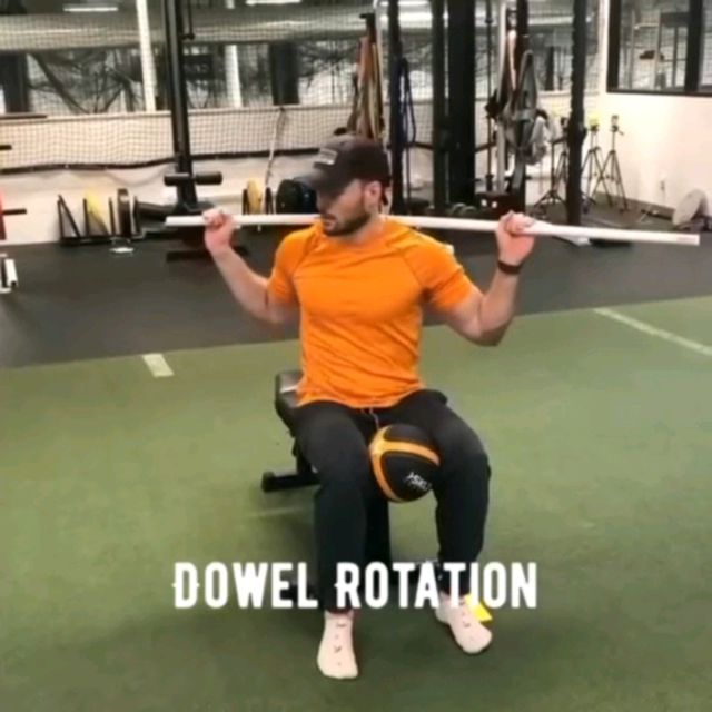 Dowel Rotation por Tanya P - Ejercicio Cómo hacerlo - Skimble