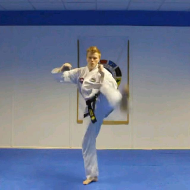 Inward Crescent Kick - Left • An Chagi by Bernadette C. - Exercise How ...