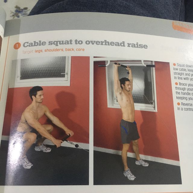 Cable Squat To Overhead Raise by Peter D. - Exercise How-to - Skimble