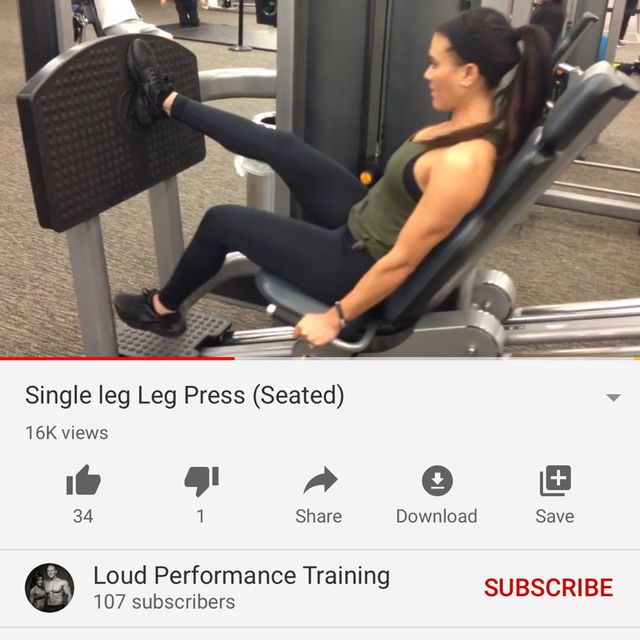 Single Leg Press por Kelsey A. - Ejercicio Cómo hacerlo - Skimble