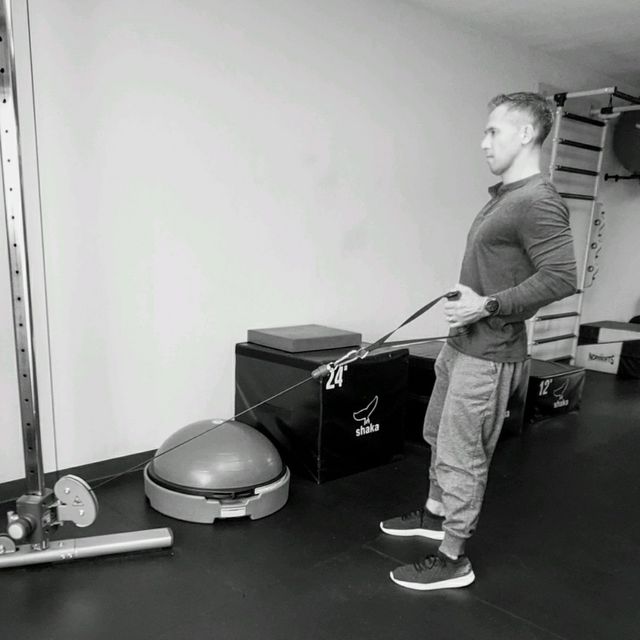 Cable Squat And Single Arm Row by Juan Paolo Galvez - Exercise How-to ...