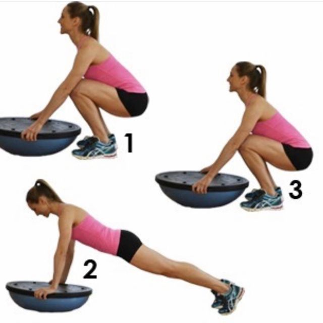 Burpee Using Bosu (non Lifting) by Adele A. - Exercise How-to - Skimble