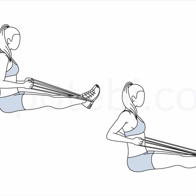 Red Band Seated Row by Adele A. - Exercise How-to - Skimble