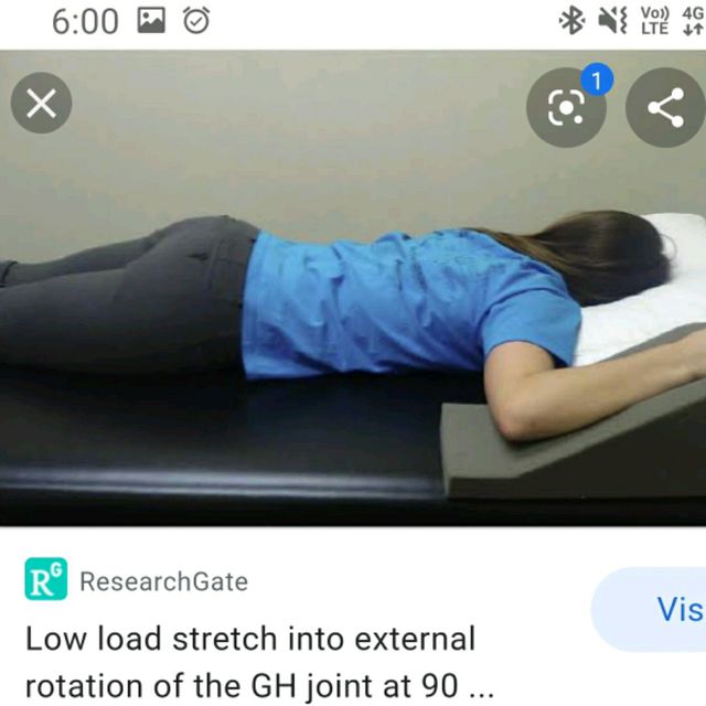 EXTERNAL ROTATION STRETCH LOW LOAD 90° by Vincent H. - Exercise How-to ...