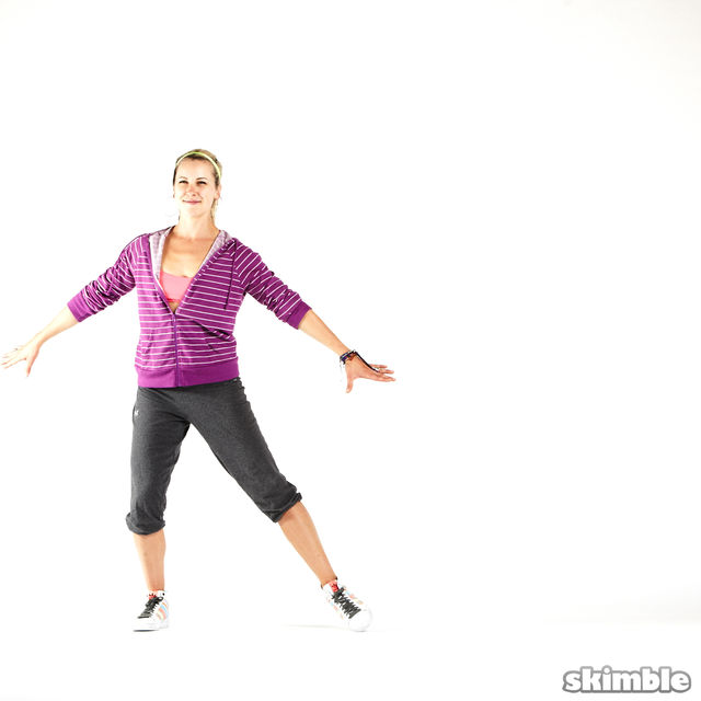 Side Hop and Clap - Exercise How-to - Skimble Workout Trainer
