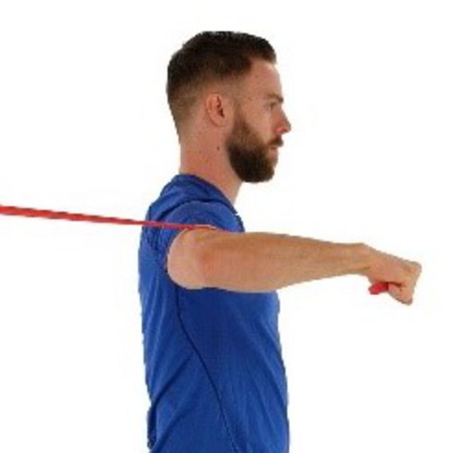Shoulder Internal And External Rotation With Theraband