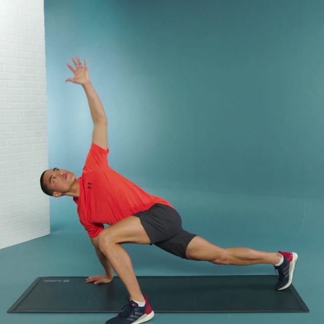 Push Up to Lunge Rotation by Brian Fallon - Exercise How-to - Skimble