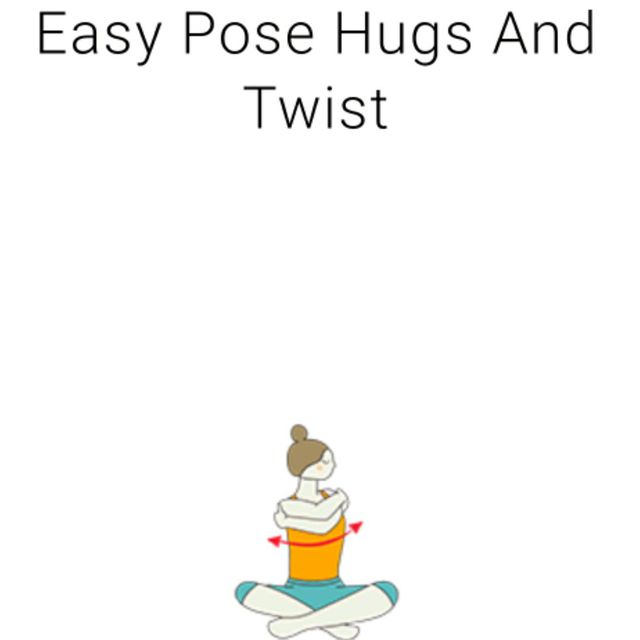 Easy Pose Hug And Twist by 𝔻𝕖𝕤𝕖𝕣𝕥 𝔽𝕠𝕩🦊 🌟 - Exercise How-to - Skimble