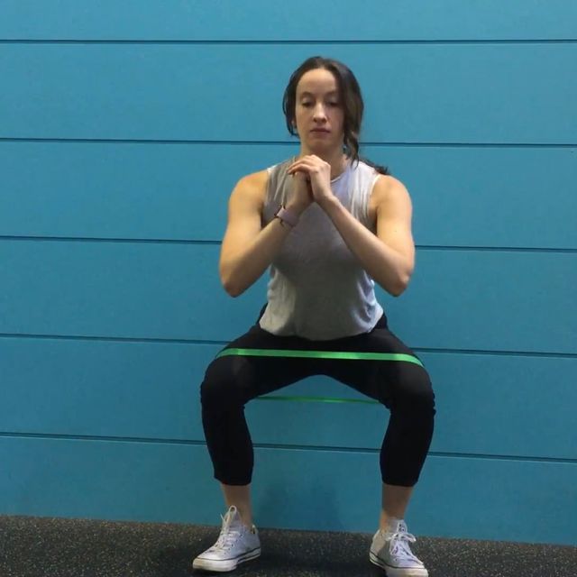 Banded Squats w/ Abduction Pulses by Brian Fallon - Exercise How-to ...