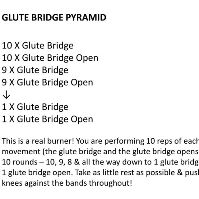 Glute Bridge Pyramid by Tanya M. - Exercise How-to - Skimble