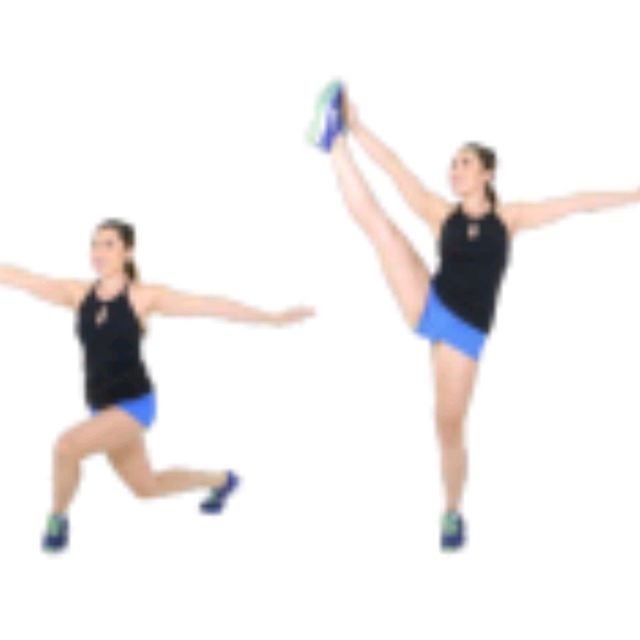 Curtsy Lunge Kick by Shew F. - Exercise How-to - Skimble