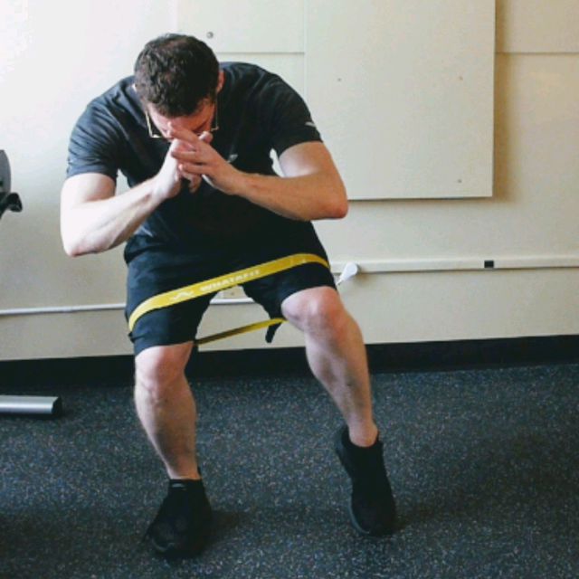 Band Squat Sidestep With Toe Tap by Patrick9 Morrisey - Exercise How-to ...