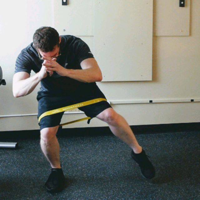 Band Squat Sidestep With Toe Tap by Patrick9 Morrisey - Exercise How-to ...