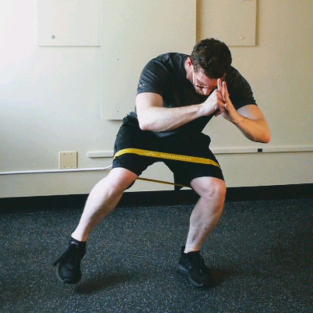 Band Squat Sidestep With Toe Tap by Patrick9 Morrisey - Exercise How-to ...