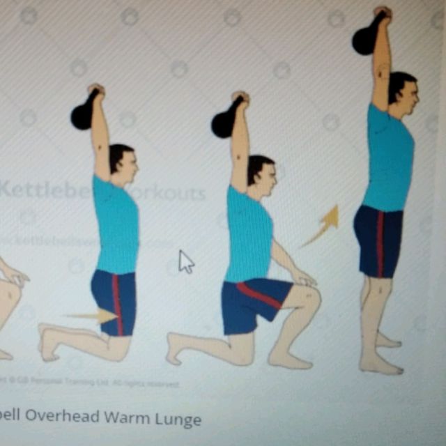 Kneeling Kettlebell Lunge by Xexu Lara - Ejercicio Cómo hacerlo - Skimble