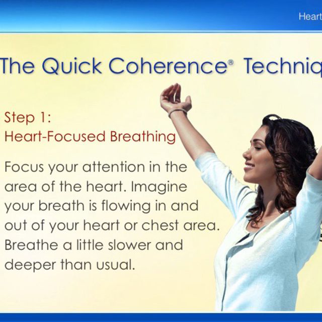 HeartMath + HEART-FOCUSED BREATHING by Vincent H. - Exercise How-to ...