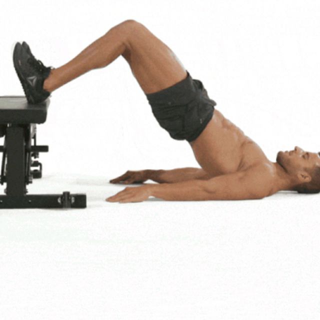 ELEVATED HIP THRUST ON BENCH by 𝔻𝕖𝕤𝕖𝕣𝕥 𝔽𝕠𝕩🦊 🌟 - Exercise How-to - Skimble