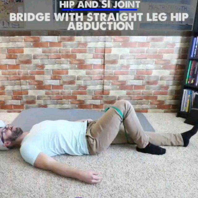 BRIDGE With Straight LEG HIP Abduction (left) by Tanya P. - Exercise ...