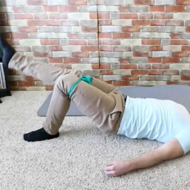 Bridges With Straight LEG HIP Abduction (right) by Tanya P. - Exercise ...