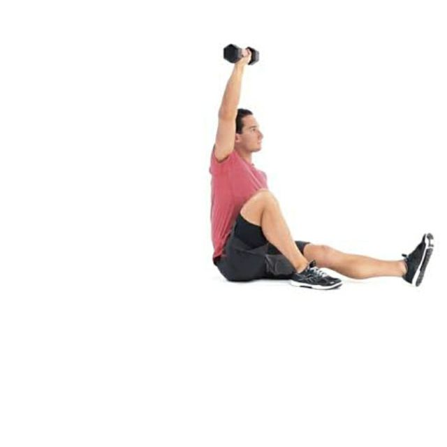 1 Arm Overhead Situps Right by Nada Akram - Exercise How-to - Skimble