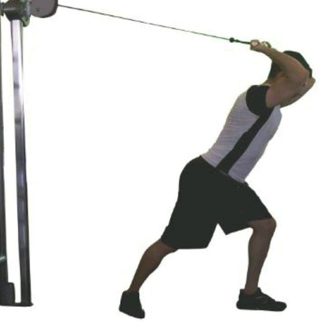 Cable overhead triceps extension by Odin S. - Exercise How-to - Skimble