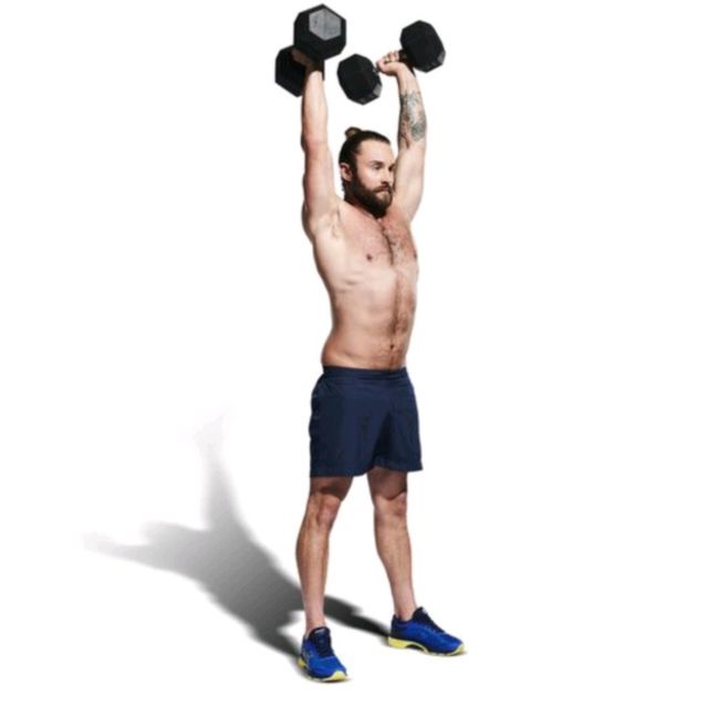 Overhead Dumbell Hold by Daniel Dutta - Exercise How-to - Skimble