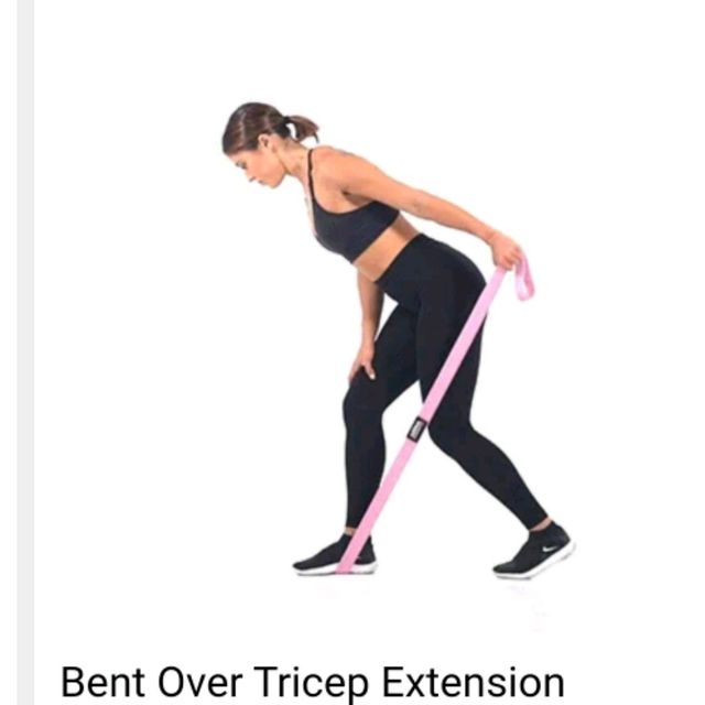 Bent Over Tricep Extension-Band by Tanya M. - Exercise How-to - Skimble