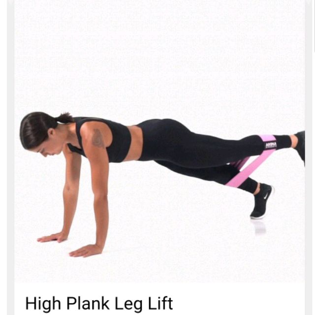 High Plank Leg Lift by Tanya M. - Exercise How-to - Skimble
