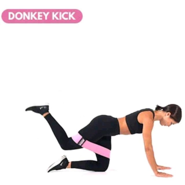 Donkey Kick + Fire Hydrant Combo by Tanya M. - Exercise How-to - Skimble