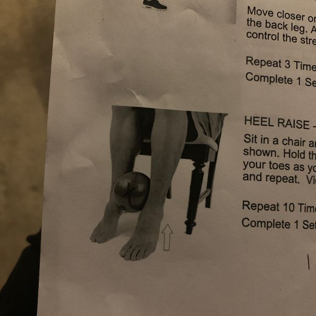 Seated calf stretch by Ymelda Y. - Exercise How-to - Skimble