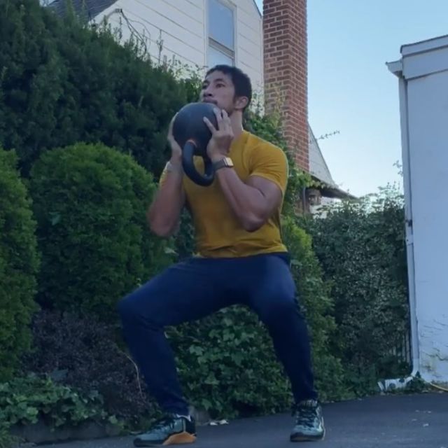 Offset Goblet Squat 8 On Left Toes And 8 On Right 8 Neutral by ...