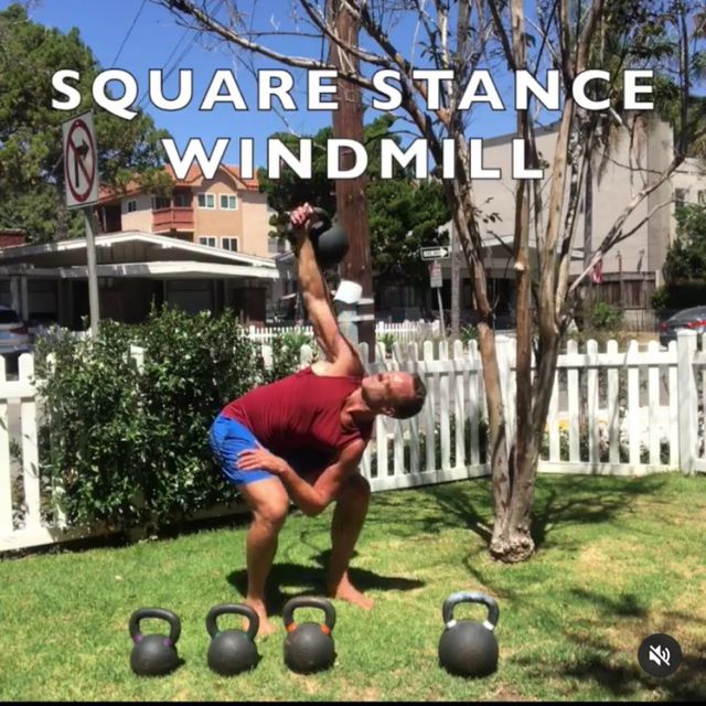 Square Stance Windmill by Rushfitness 💪🏽 - Exercise How-to - Skimble