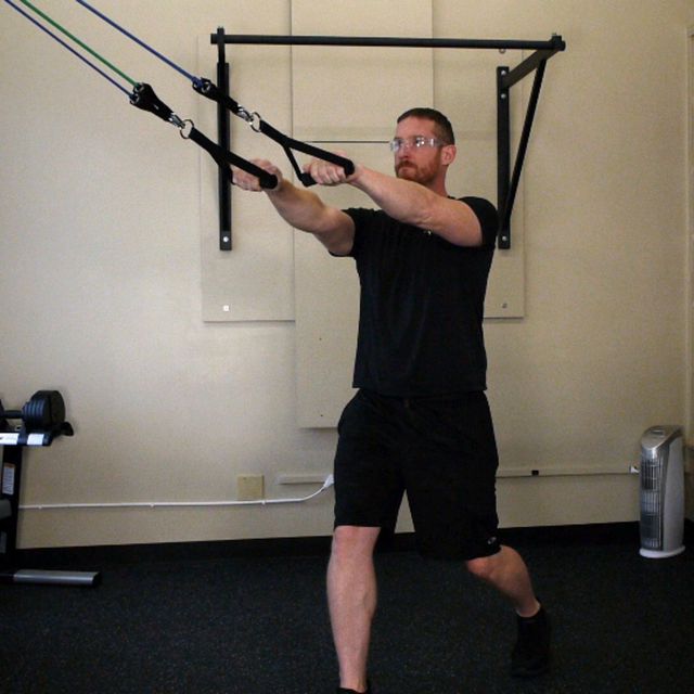 Row, Band, 2 Arm, Staggered Stance by Patrick9 Morrisey - Exercise How ...