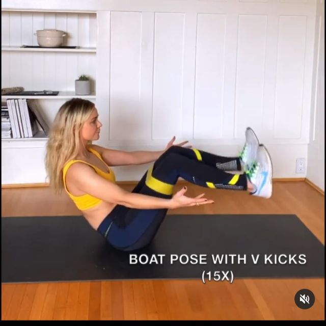 Boat Pose To V Kicks by Rushfitness 💪🏽 - Exercise How-to - Skimble