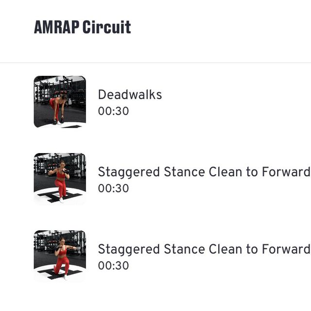 Dead Walks Staggered Stance Cleans To Forward Lunge by Rushfitness 💪 ...
