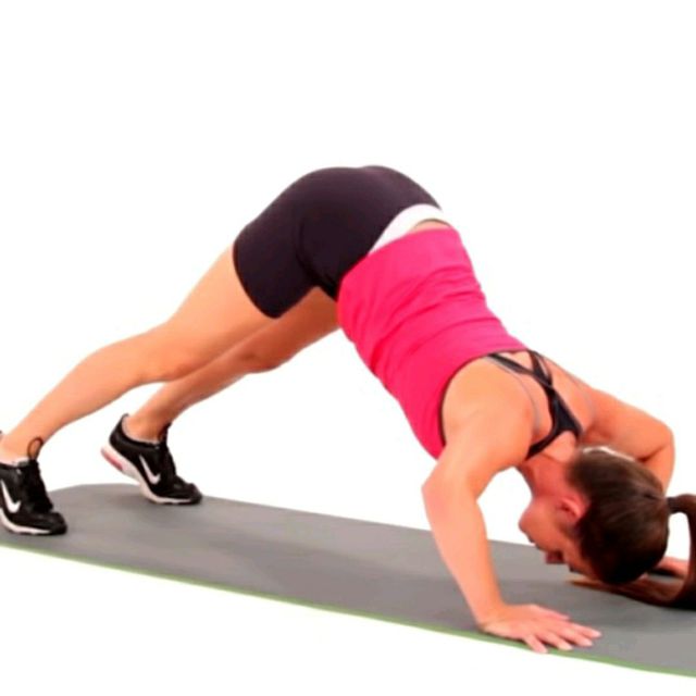 Pike Push ups by Kat Trimble - Exercise How-to - Skimble